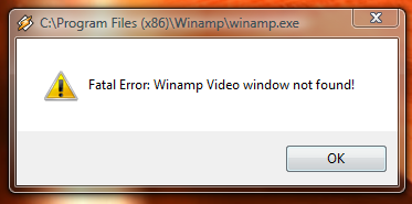 Winamp Fatal Error[+ ajuda pra resolver] | Fórum Outer Space - O maior ...